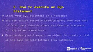 All You need to know about "Database Connector" in Mendix | PPT