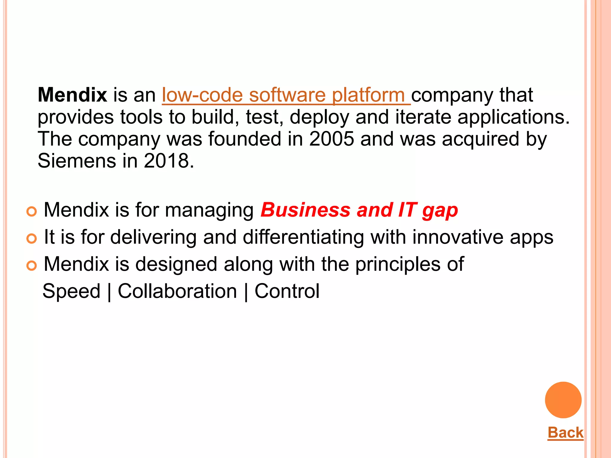 Mendix learning by Sunil Kumar | PPTX