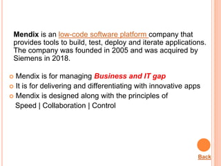 Mendix learning by Sunil Kumar | PPTX