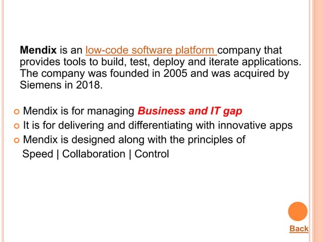 Mendix learning by Sunil Kumar | PPTX | Operating Systems | Computer Software and Applications
