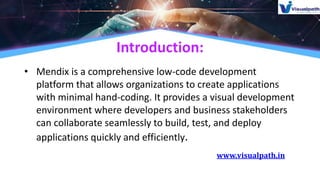 Mendix Online Training | Mendix Training | PPT