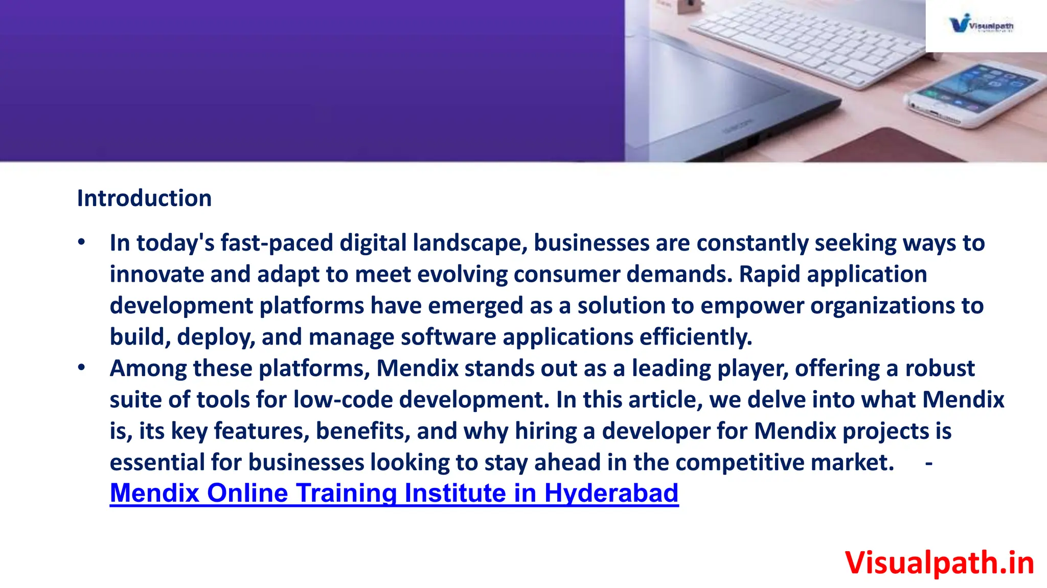 Mendix Training Ameerpet - Mendix Online Training.pptx