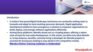 Mendix Training Ameerpet - Mendix Online Training.pptx