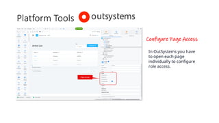 Mendix vs OutSystems - Access Controls | PDF