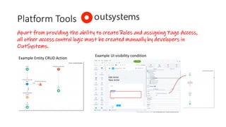 Mendix vs OutSystems - Access Controls | PDF