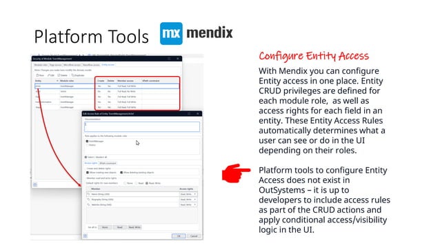 Mendix vs OutSystems - Access Controls | PDF