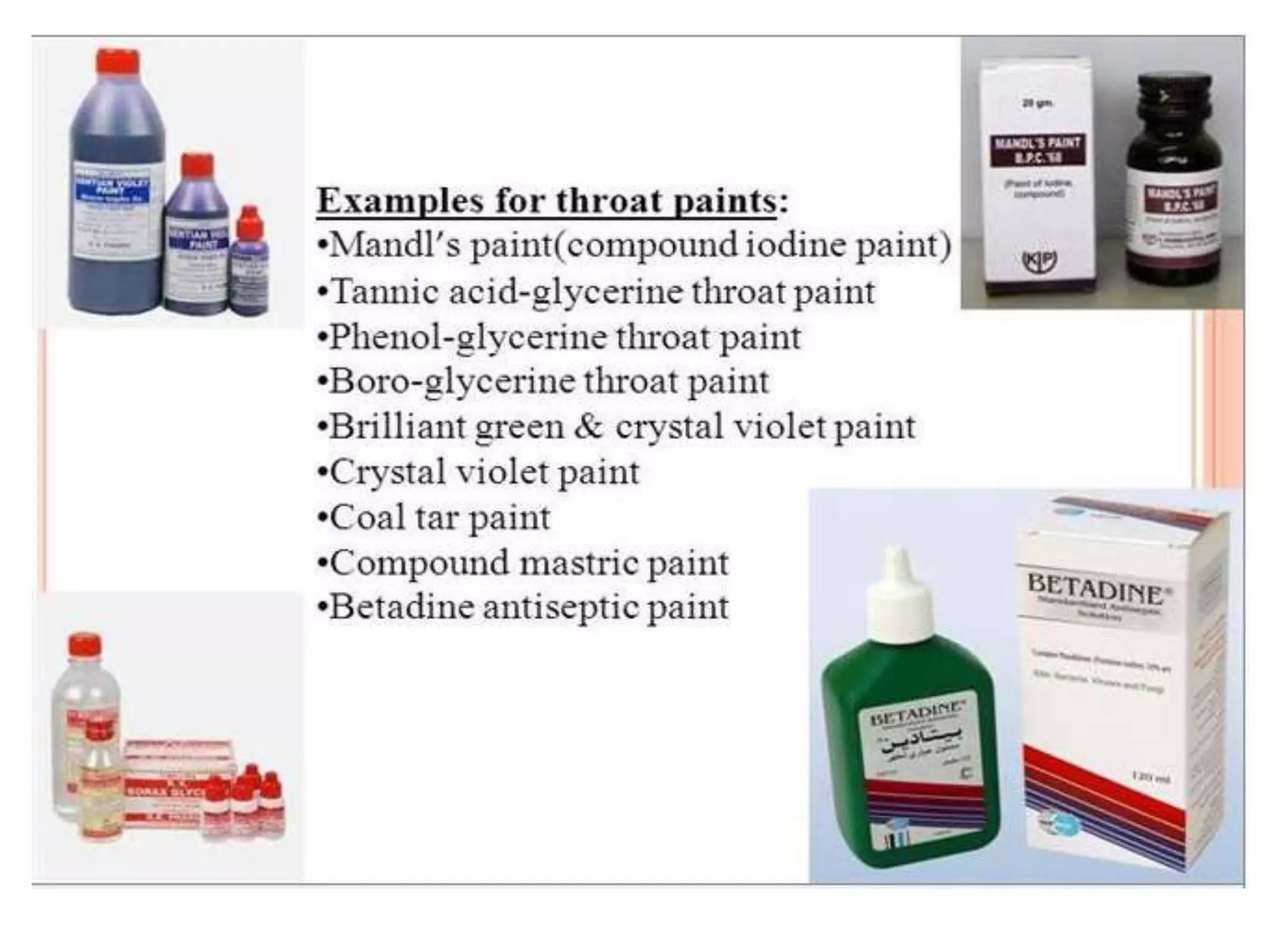 Mandls throat paint | PPTX