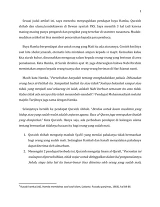 Mendoakan si mayit atau kirim bacaan al-Quran? | PDF