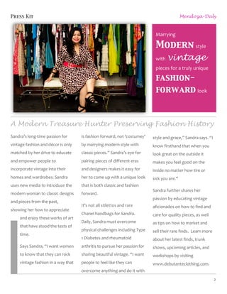 Sandra Mendoza-Daly Press Kit | PDF