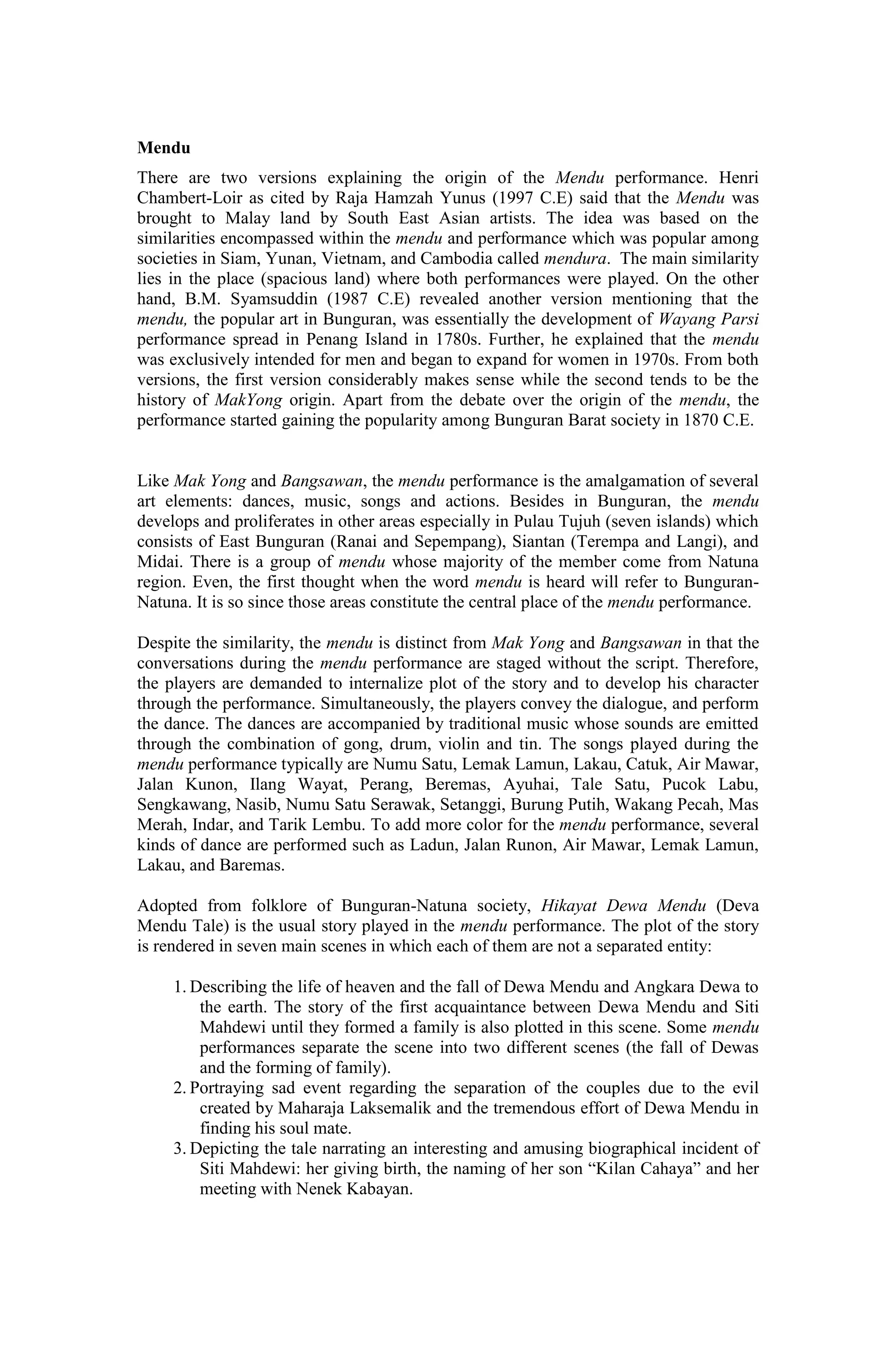 Mendu melayu (english) by Pangestu chaesar | DOCX