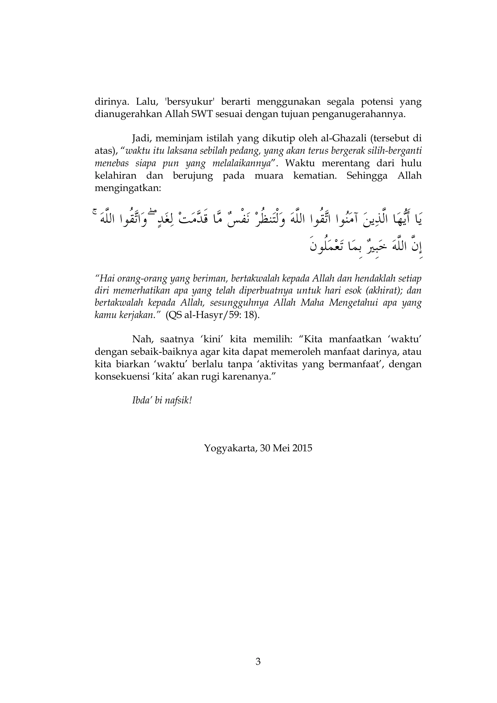 Menebas atau ditebas pedang waktu | PDF