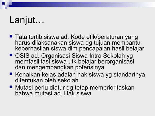 Menejemen kesiswaan | PPT