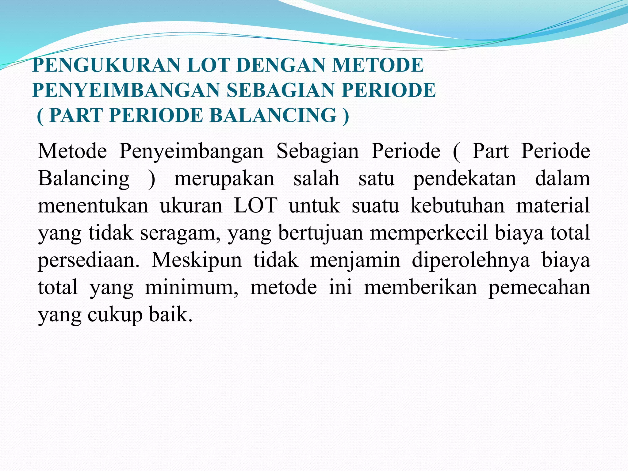 pengukuran LOT dengan metode PPB | PPTX