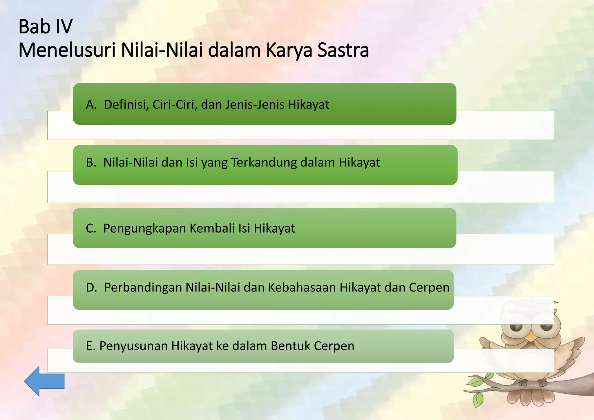 Menelusuri nilai nilai dalam karya sastra | PPTX