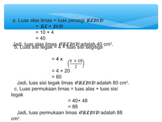 Menemukan Luas Permukaan Prisma dan Limas | PPT