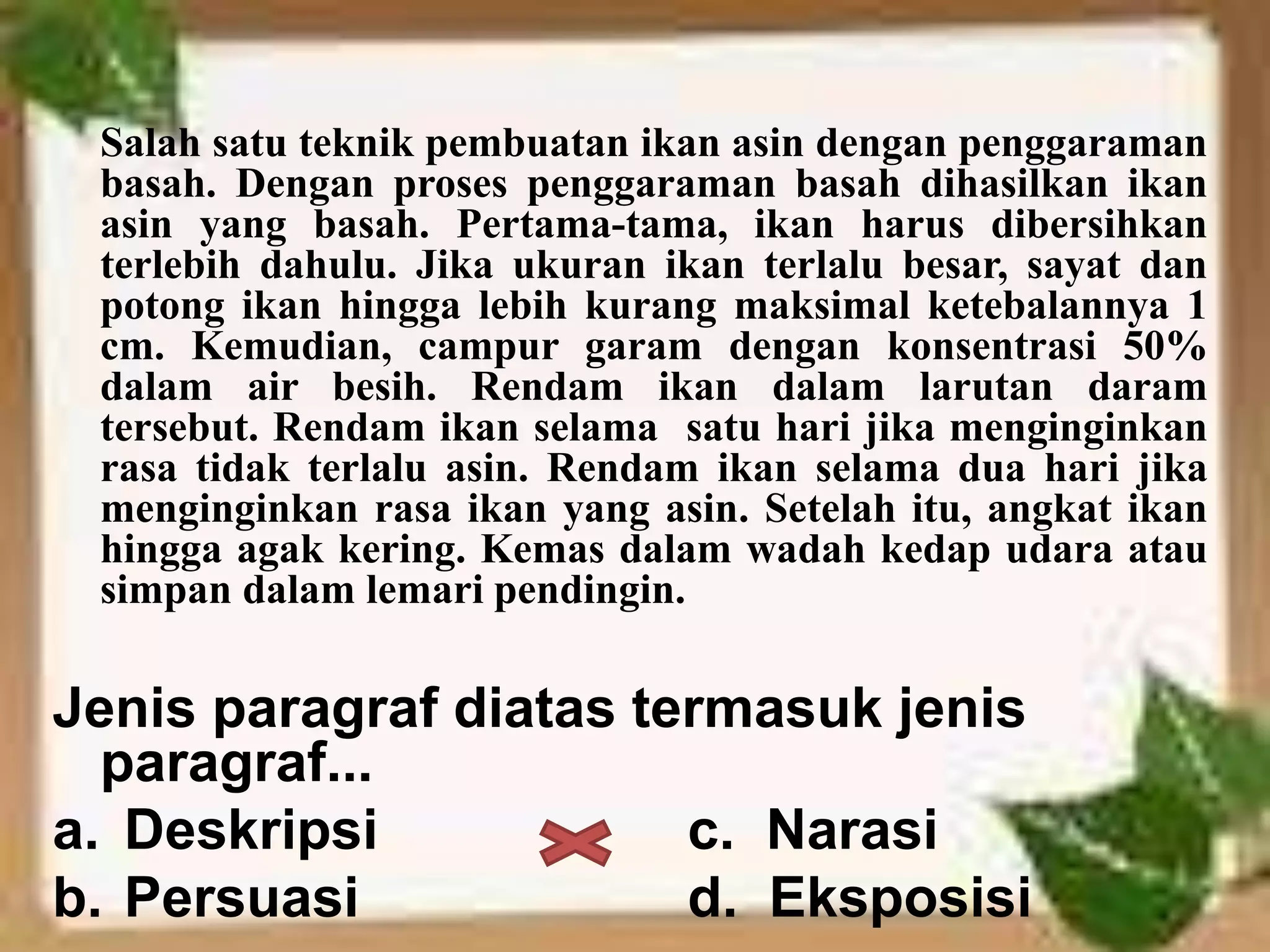 Menentukan jenis paragraf 6 | PPTX