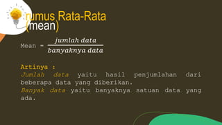 Menentukan mean, modus dan median | PPTX