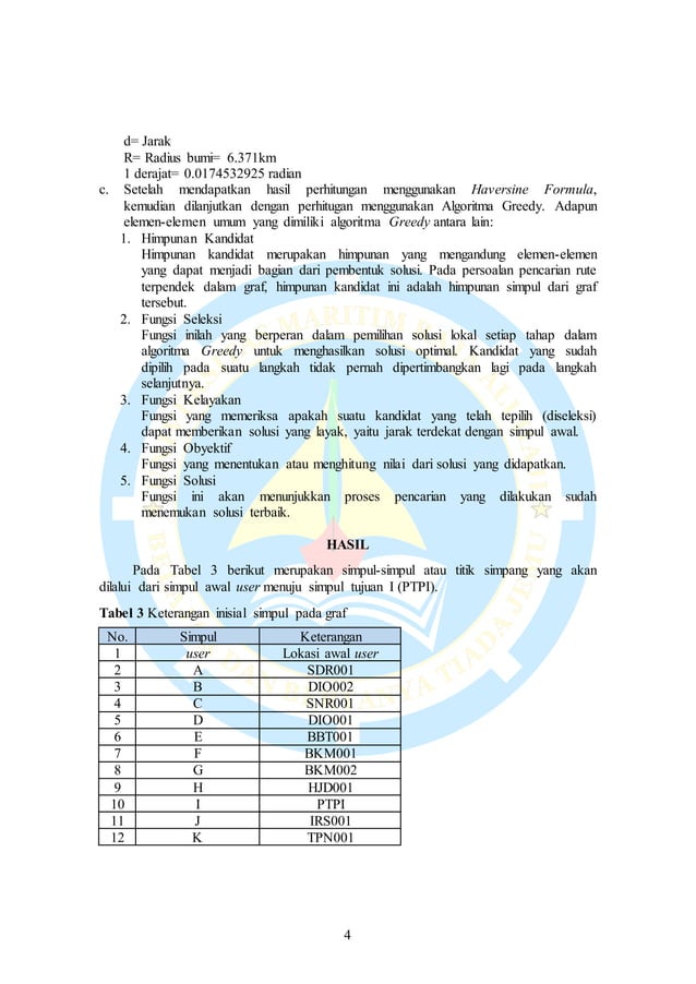 Penerapan Algoritma Greedy Dalam Menentukan Rute Terpendek Puskesmas (Studi Kasus: Kota ...