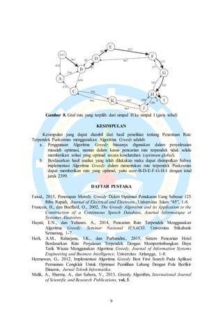 Penerapan Algoritma Greedy Dalam Menentukan Rute Terpendek Puskesmas ...