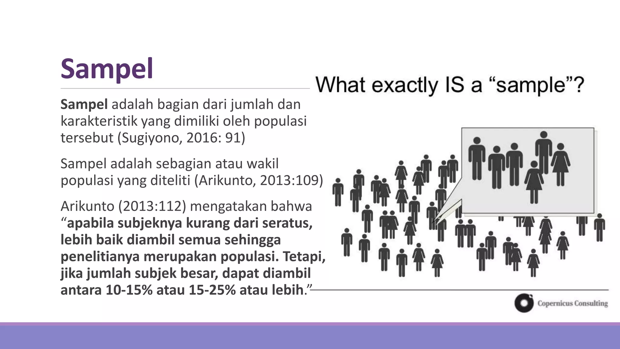 Menentukan Sumber Data Penelitian (Populasi dan Sampel) | PPTX