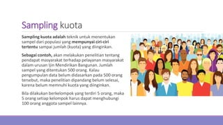 Menentukan Sumber Data Penelitian (Populasi dan Sampel) | PPTX