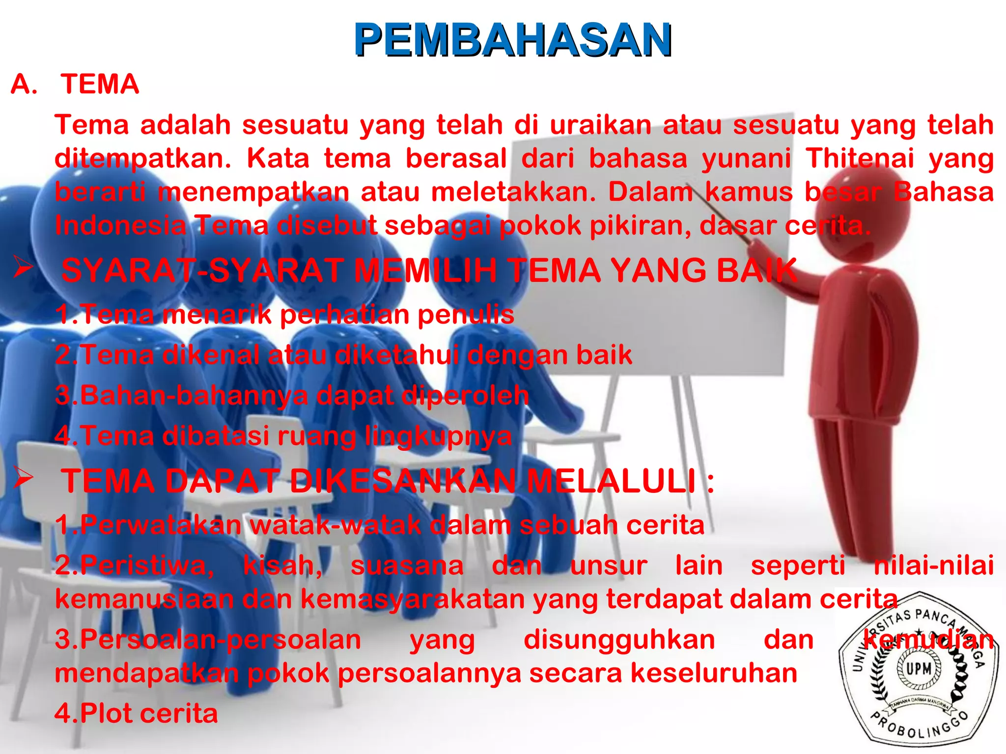 Menentukan tema, topik dan judul | PPT