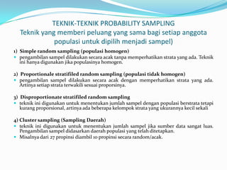 Menentukan ukuran sampel | PDF