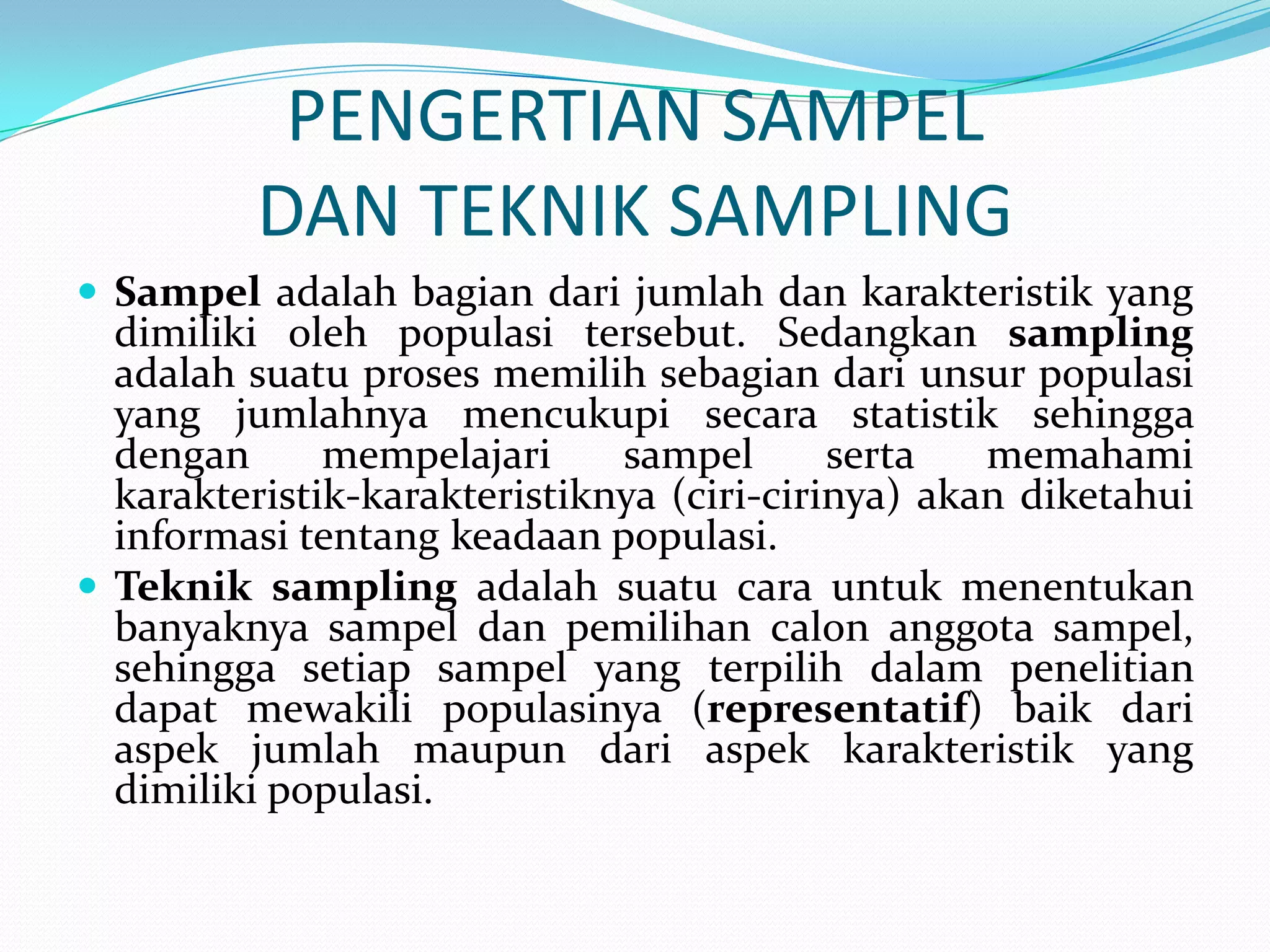 Menentukan ukuran sampel | PDF