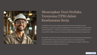 Menerapkan-Teori-Perilaku-Terencana-TPB-dalam-Keselamatan-Kerja | PDF
