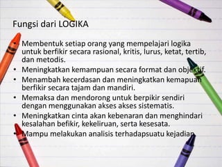 Menerapkan logika dan algoritma pada komputer | PPTX