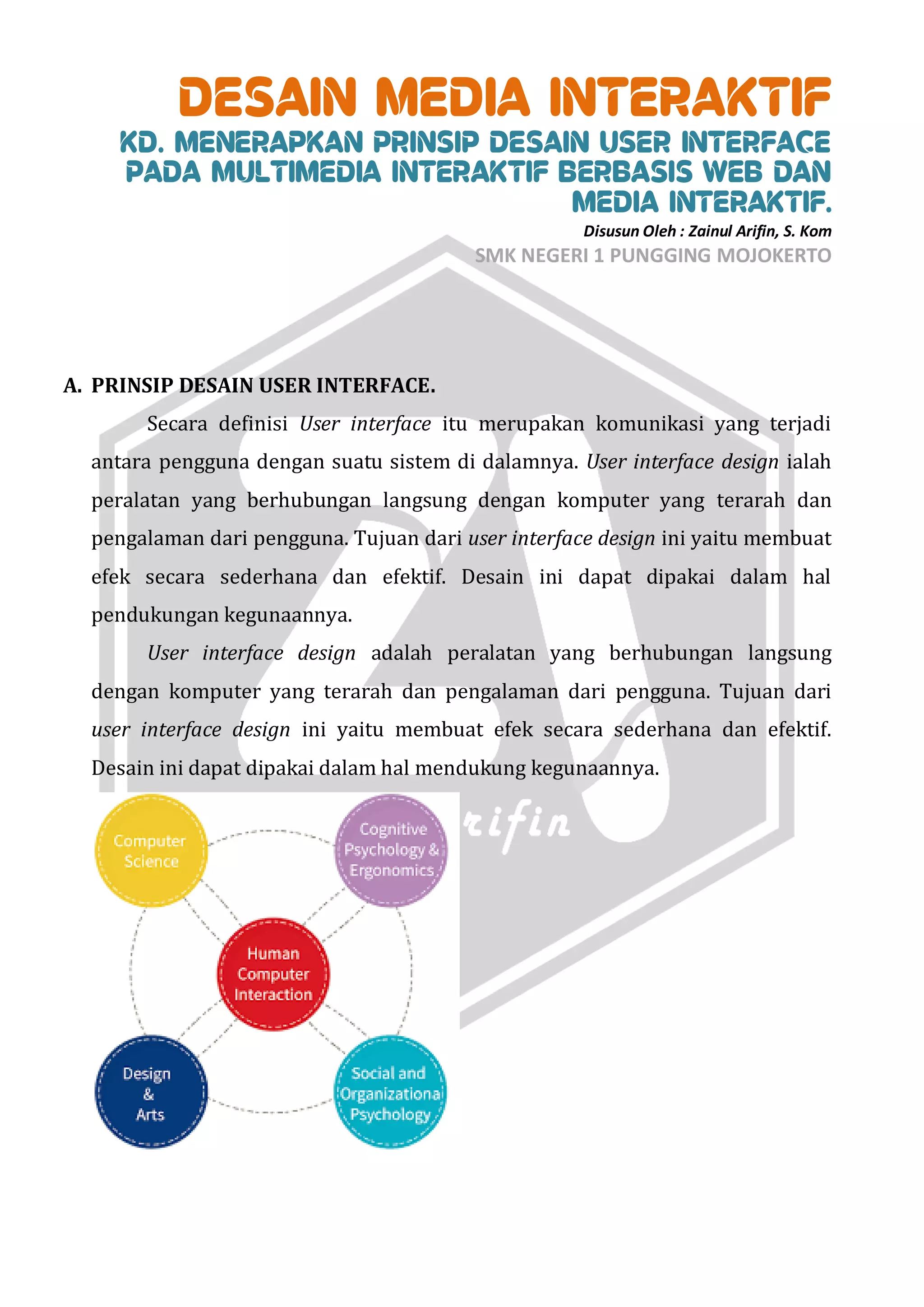 Menerapkan prinsip desain user interface pada multimedia interaktif ...