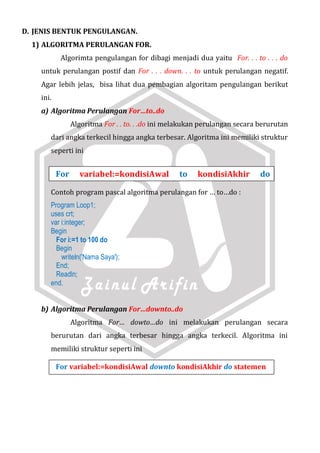 Menerapkan struktur kontrol perulangan dalam bahasa pemrograman. | PDF