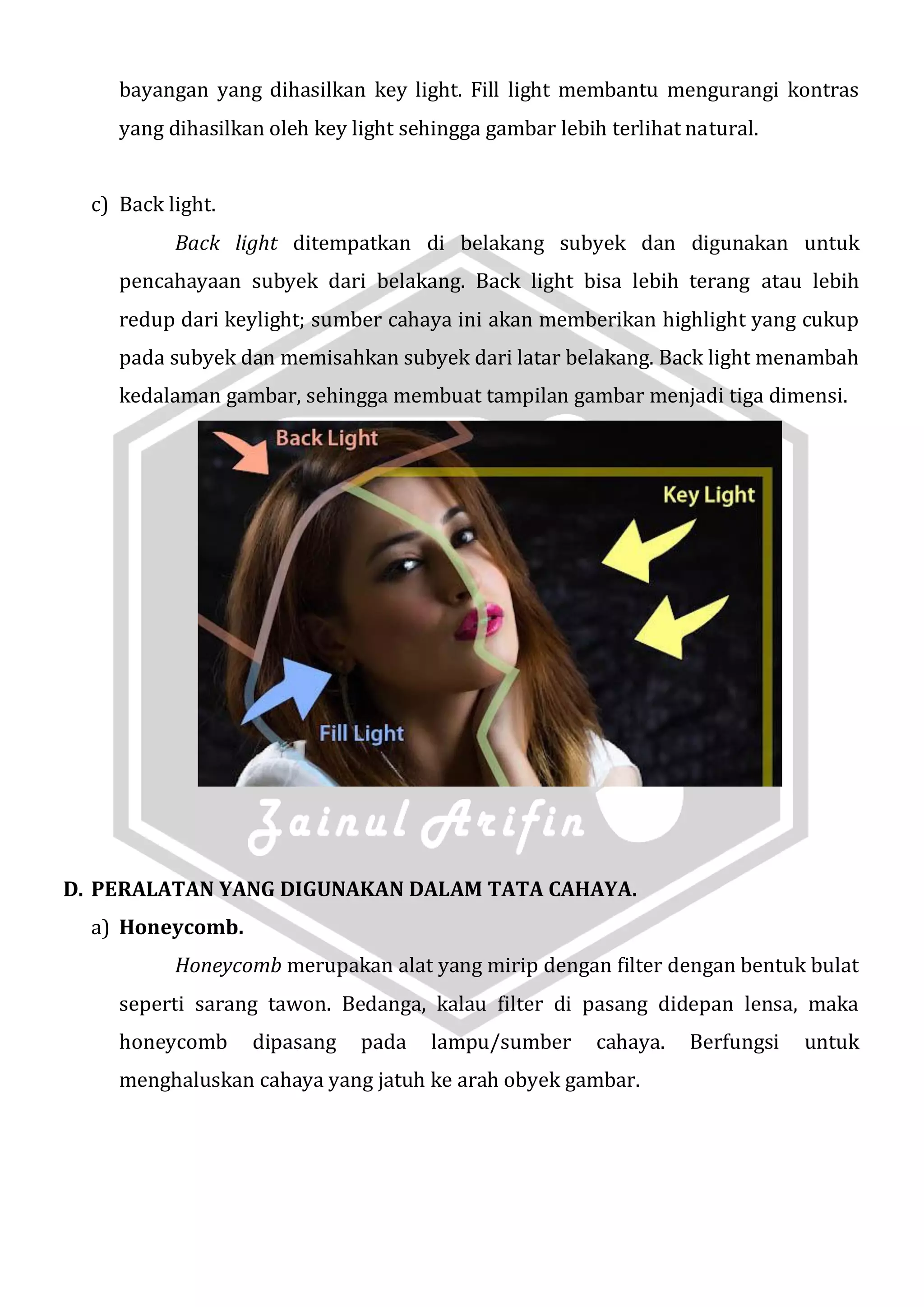 Menerapkan tata cahaya dalam pengambilan gambar | PDF