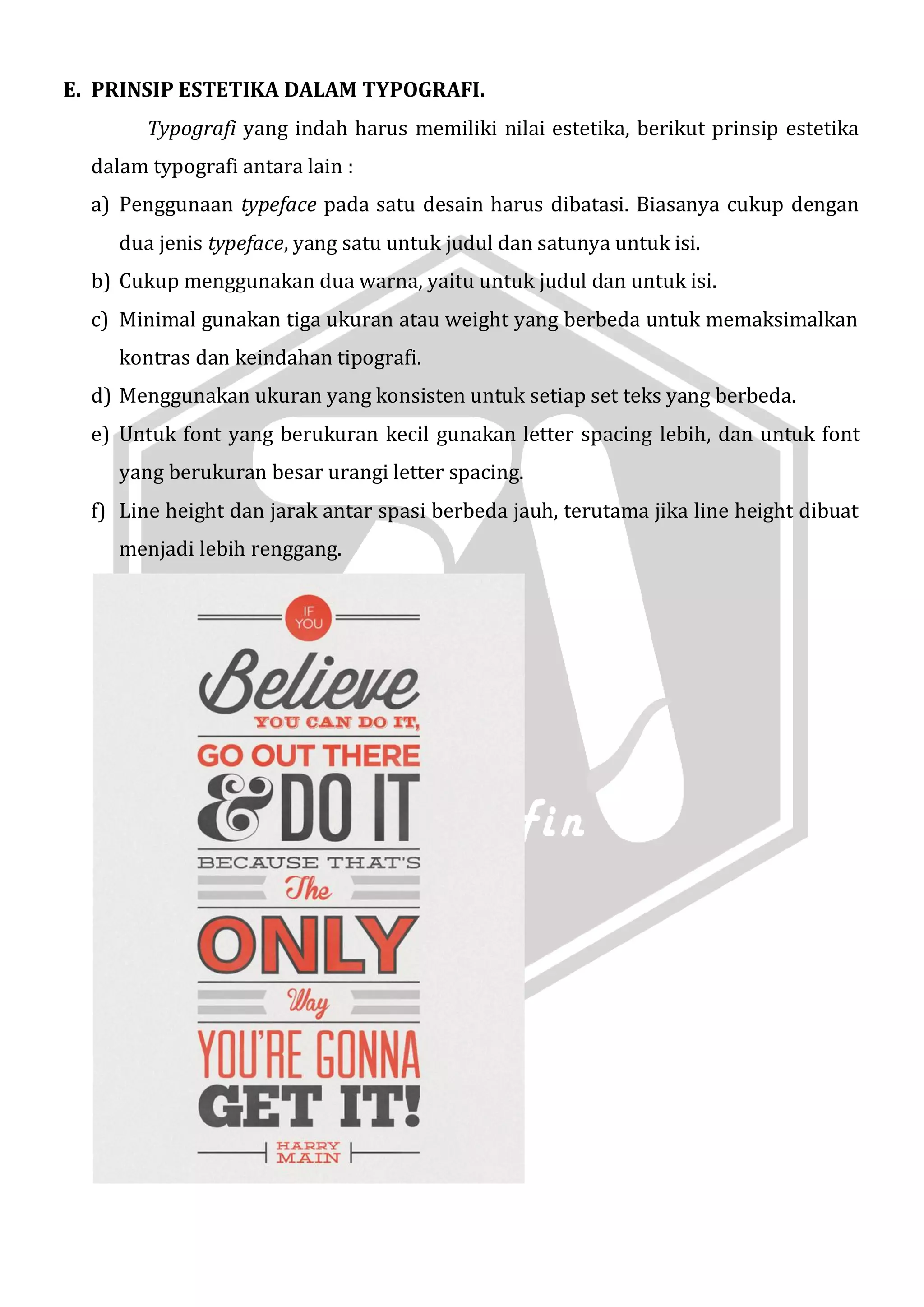 Menerapkan tipografi | PDF