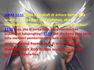 Menerima roh kudus | PPTX