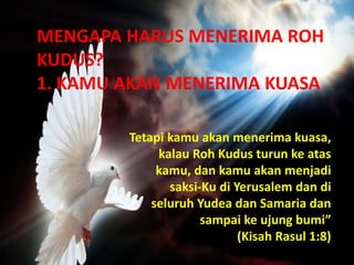 Menerima roh kudus | PPTX