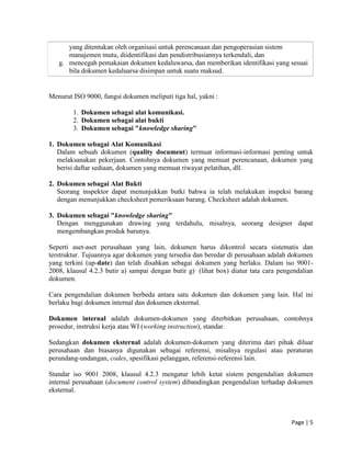 Mengadopsi Sistem Manajemen Mutu ISO | PDF