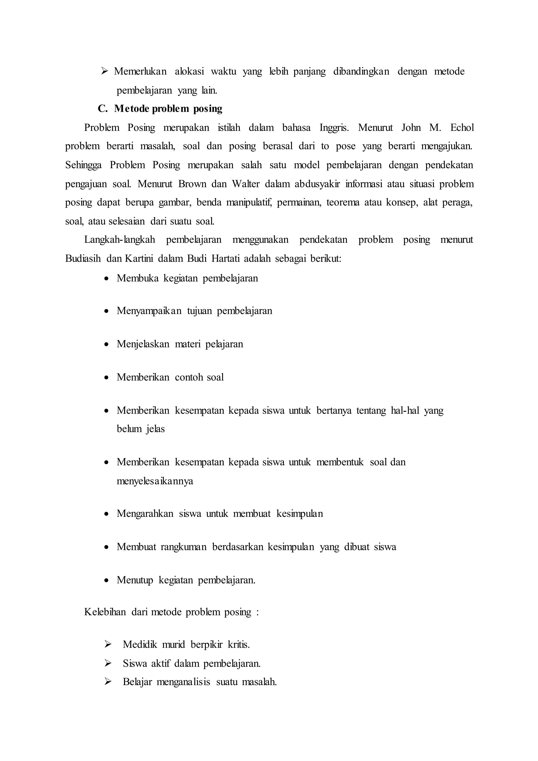 Mengajar dengan metode penemuan, creative problem solving, problem ...