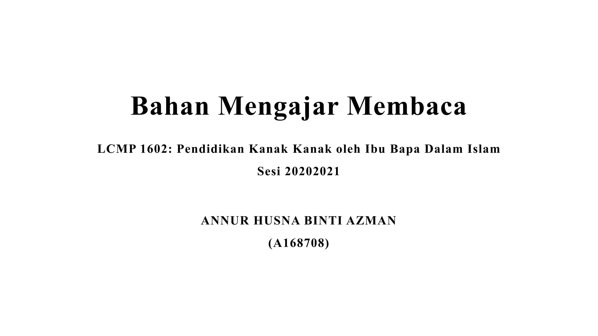Mengajar membaca | PPTX