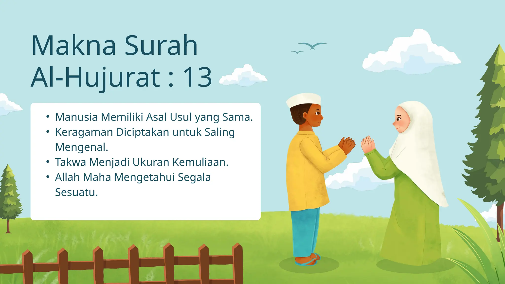 Mengaji Q.S. Al-Hujurat Ayat 13 dan Hadis tentang Keragaman Presentasi ...