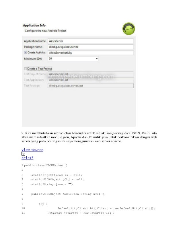 Mengakses Data Dari Database My Sql Di Listview Dengan Json