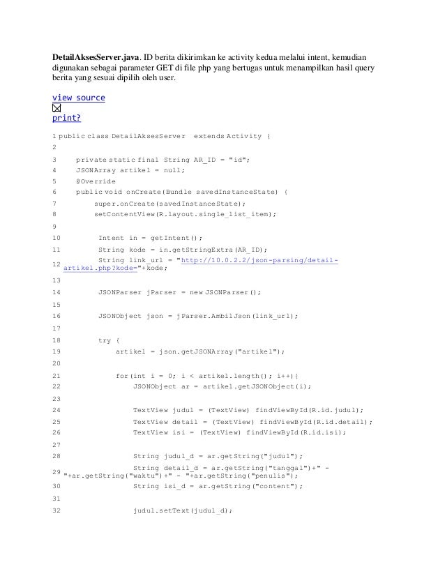 Mengakses data dari database my sql di listview dengan json Mengakses data dari database my sql di listview dengan json