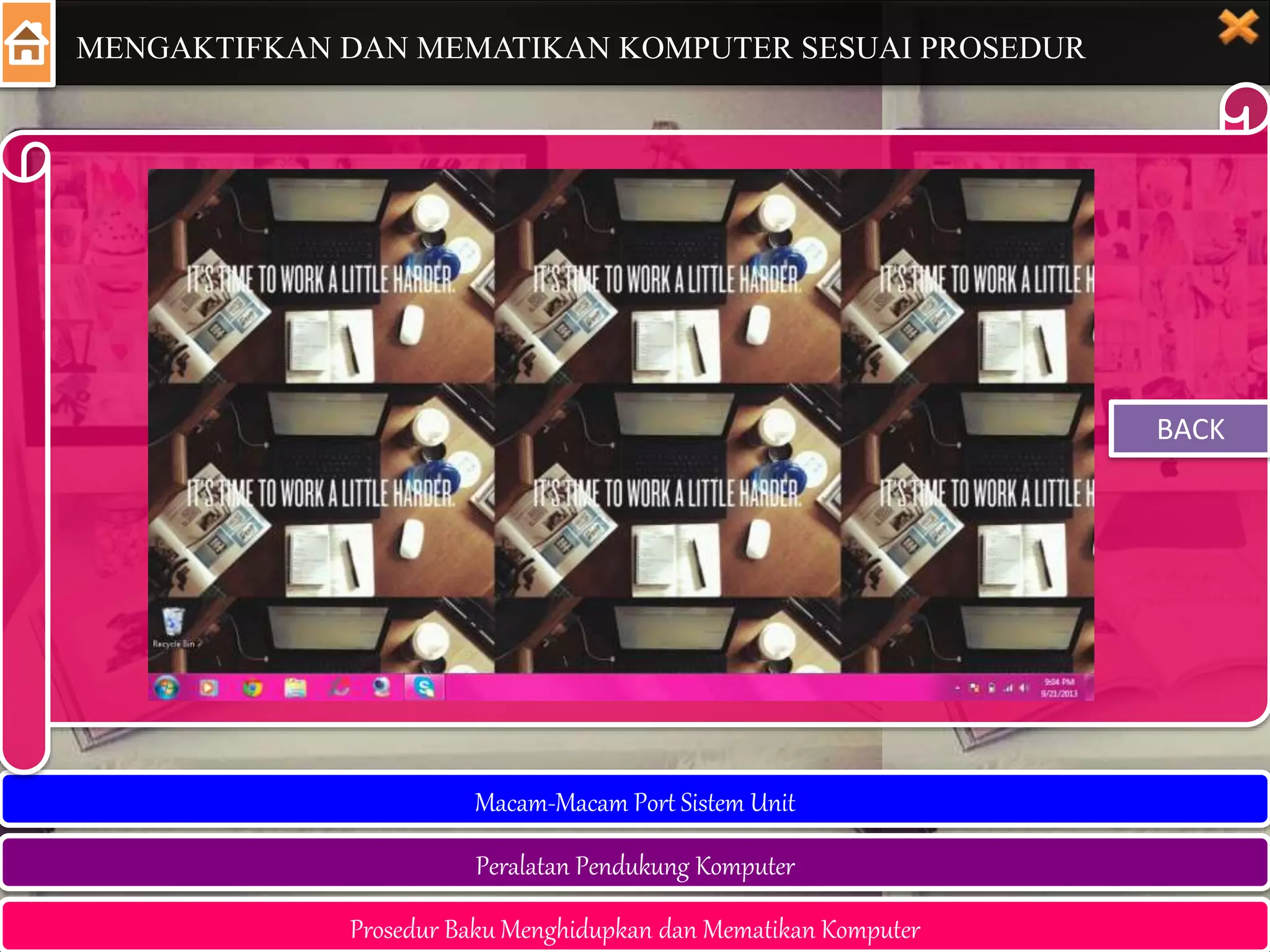 Mengaktifkan dan mematikan komputer sesuai prosedur | PPTX