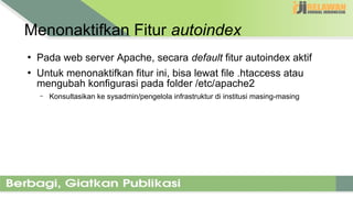 Tips Mudah Mengamankan Server OJS | PDF