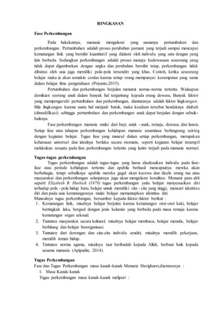 Mengamati perkembangan anak usia dini (4 6 tahun) | DOCX