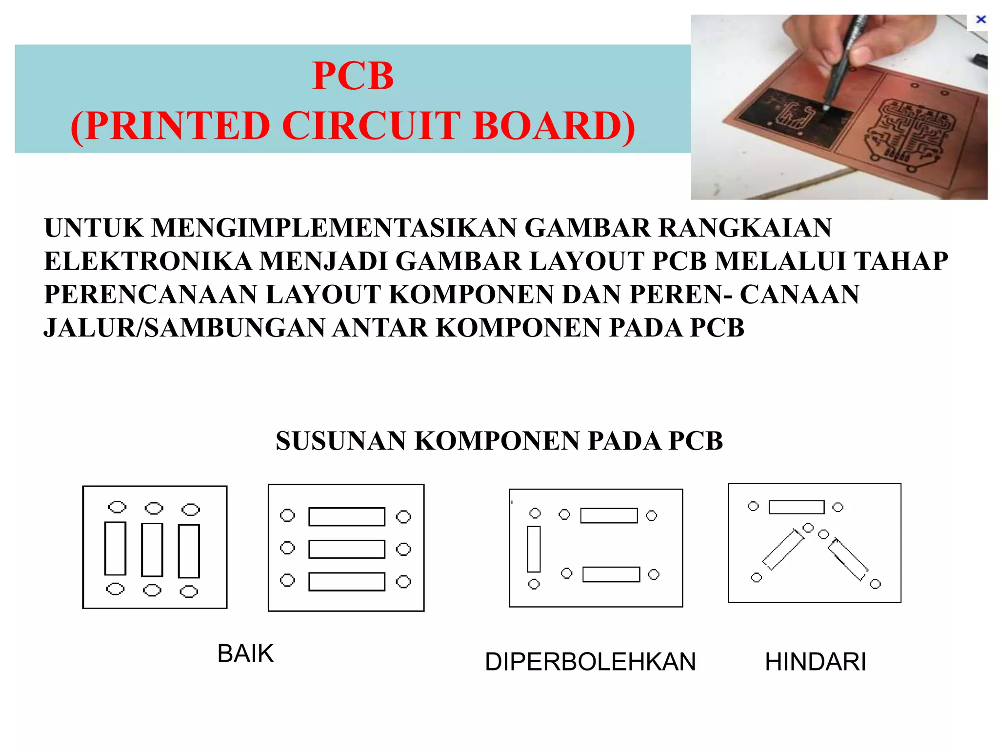 Mengambar simbokomponen pcb | PPTX