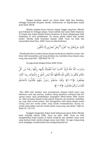 Mengambil ‘ibrah dari kehancuran kaum saba' | PDF