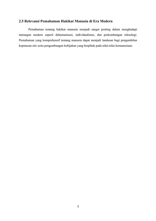 analisis hakikat manusia dalam perspektif islam | PDF