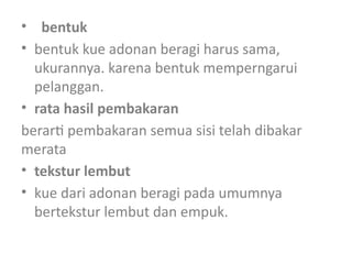 produk cake dan kue indonesia KUE DARI ADONAN BERAGI roti.pptx