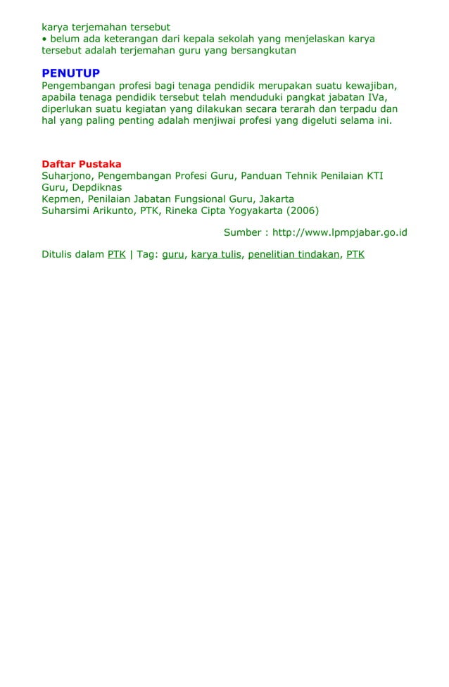 Mengapa KTI Ditolak ? | PDF